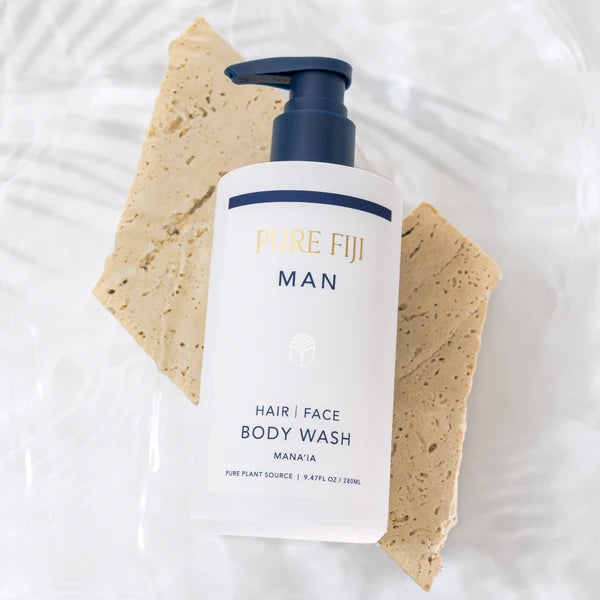 Pure Fiji MAN Mana'ia Hair Face & Body Wash – MOOI SKIN